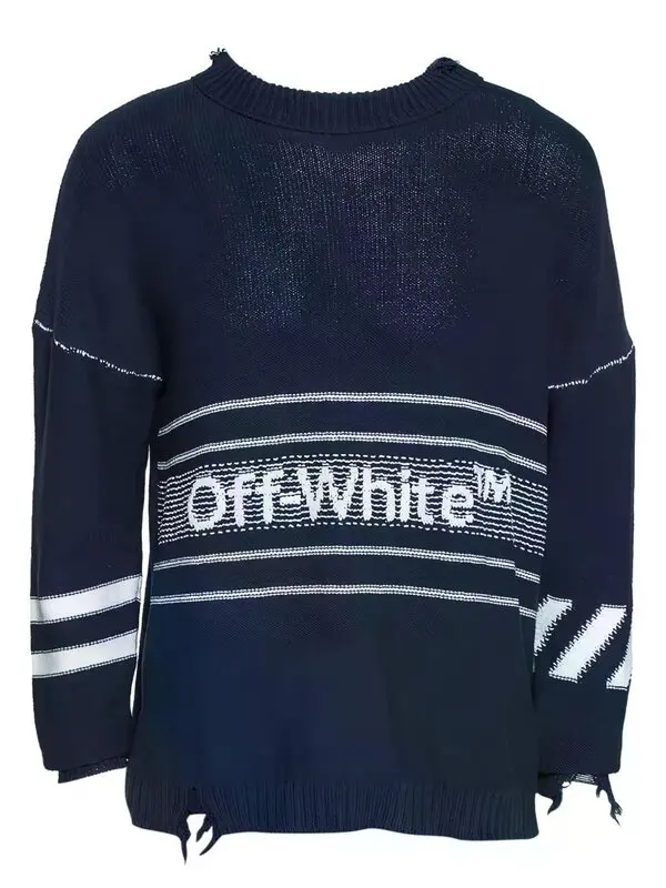 Off-White Logo Stripe Sweater