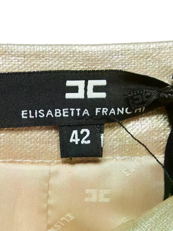 Elisabetta Franchi Linen Mini Skirt