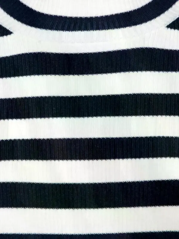 Tory Burch Striped Turtleneck Top