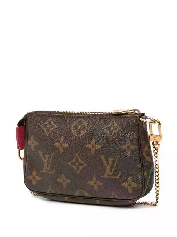 LOUIS VUITTON 2017 Monogram Giraffe Christmas Mini Pochette Accessoires