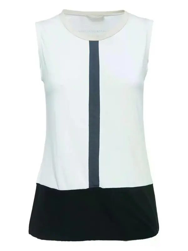 Max Mara Colour-block Sleeveless Blouse
