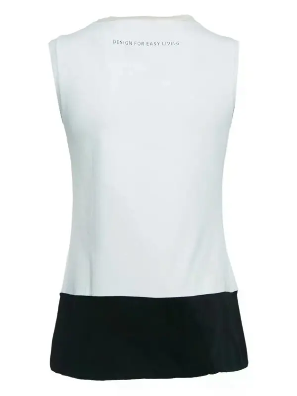 Max Mara Colour-block Sleeveless Blouse