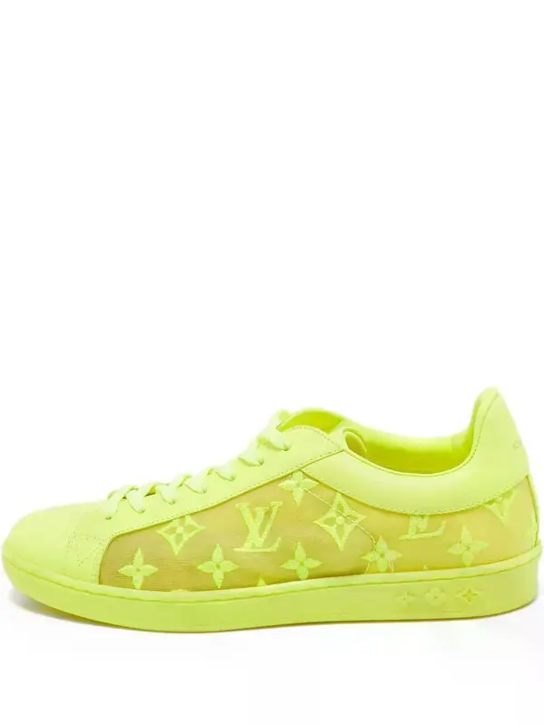 LOUIS VUITTON Leather Monogram Sneakers