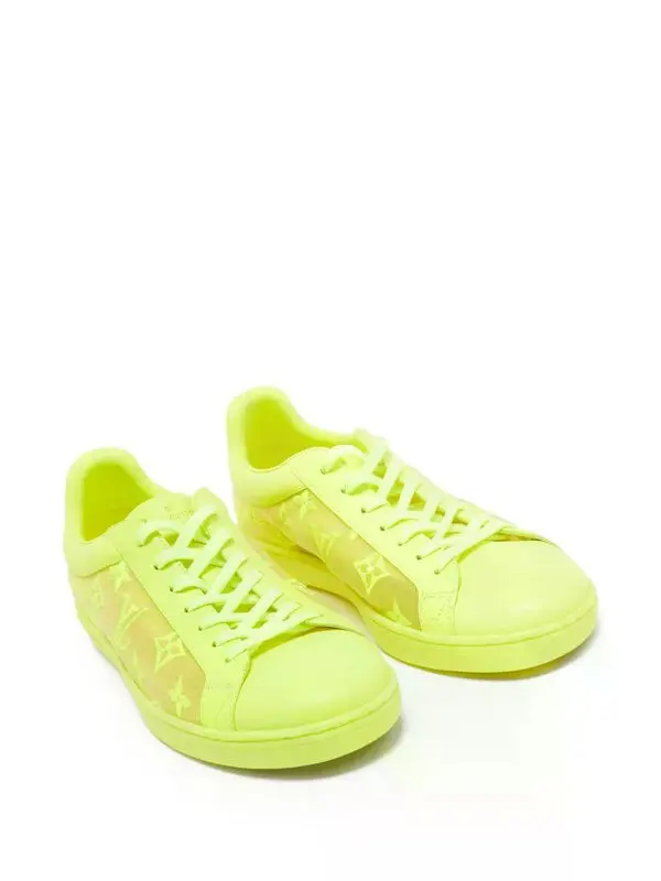 LOUIS VUITTON Leather Monogram Sneakers