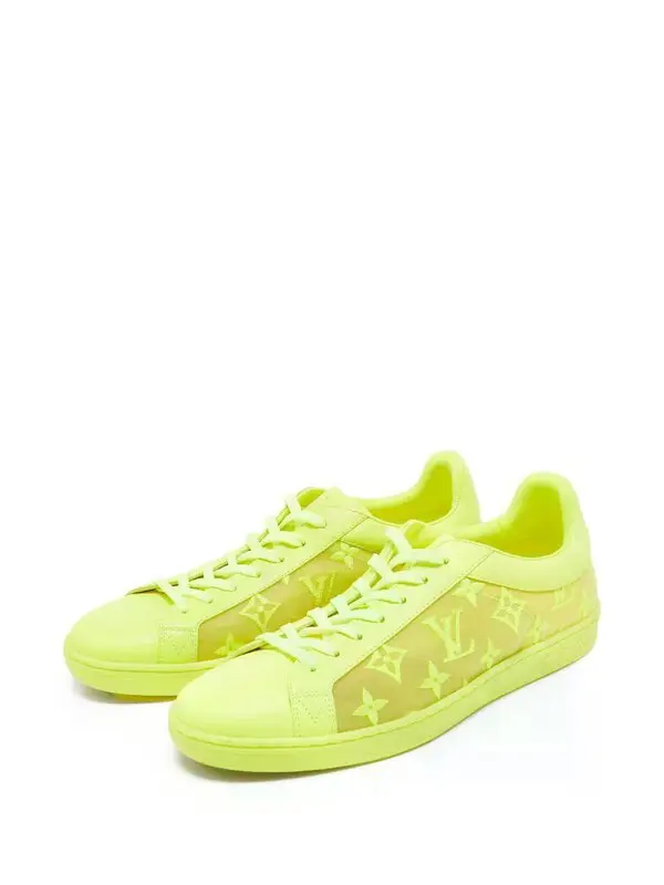 LOUIS VUITTON Leather Monogram Sneakers
