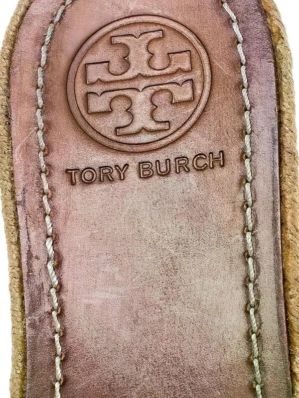 Tory Burch 65mm Leather Wedge Espadrille Sandals