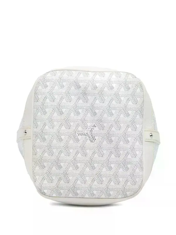 Goyard 2019 Petit Flot Bucket Bag - White