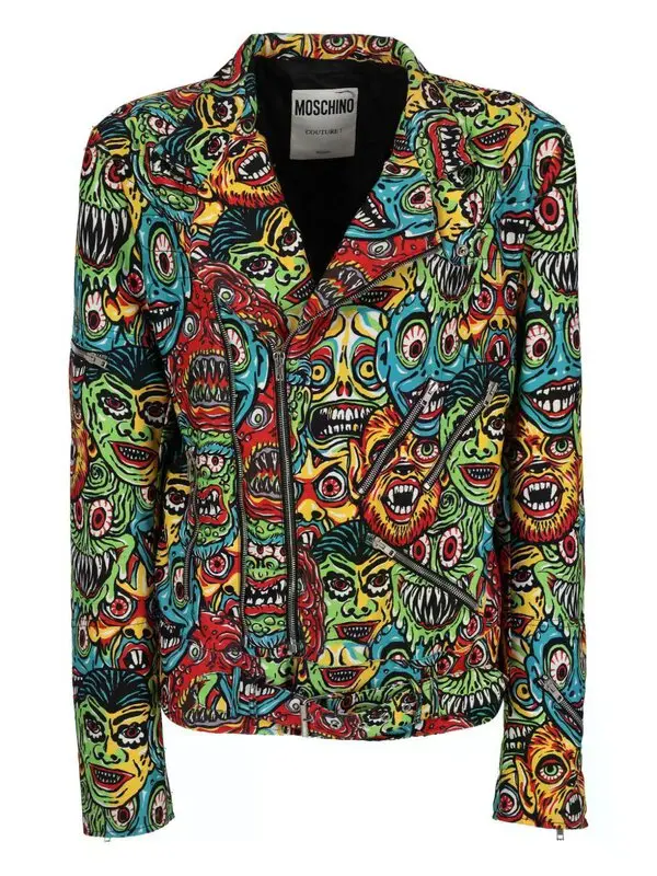 Moschino Patterned Jacket - Blue