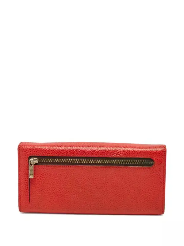 Carolina Herrera Pre-owned Leather Flap Wallet