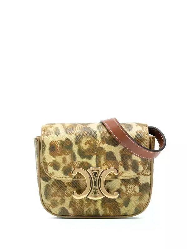 Celine 2023 Mini Leopard Print Claude Crossbody Bag