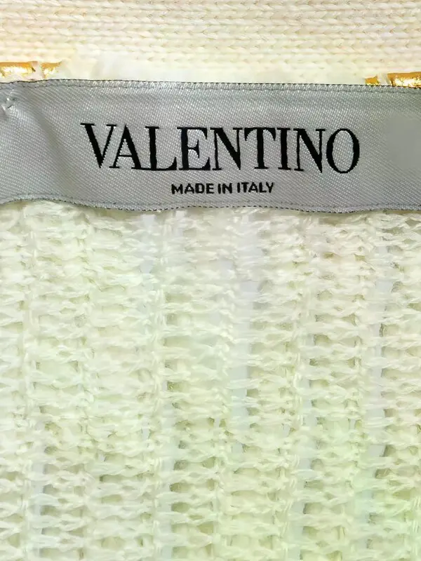 Valentino Garavani Ribbed Sequin Cardigan