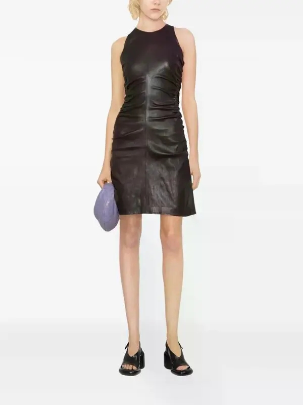 Bottega Veneta Leather Mini Dress