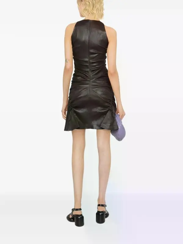 Bottega Veneta Leather Mini Dress