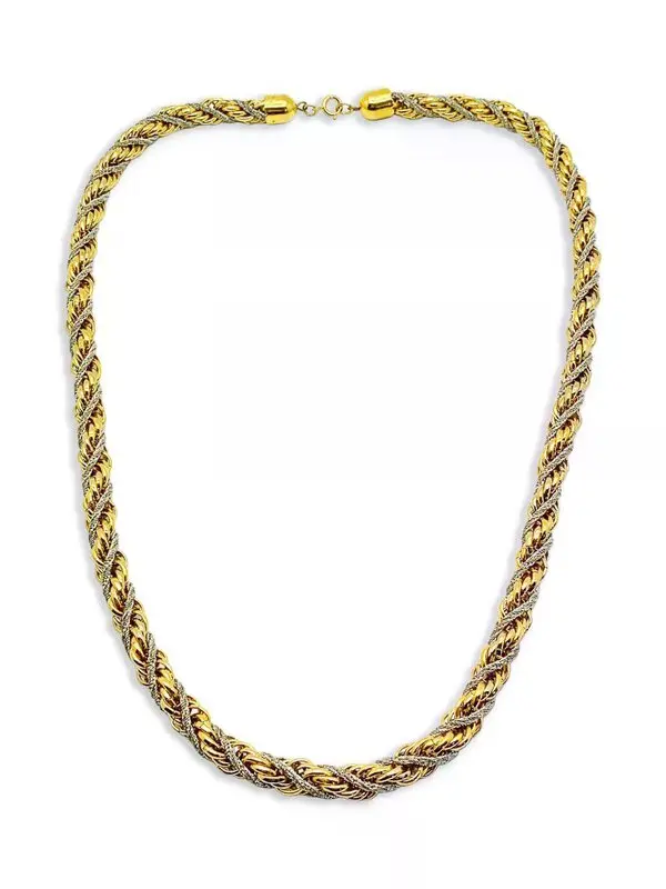 JENNIFER GIBSON JEWELLERY 1990s -tone Rope Chain Necklace - Gold