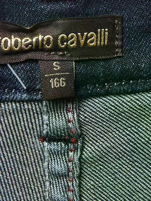 Roberto Cavalli Vintage Distressed Straight-leg Jeans