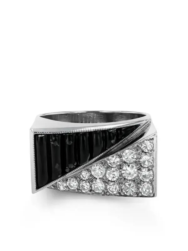 PRAGNELL Platinum Art Deco Diamond Ring - Silver