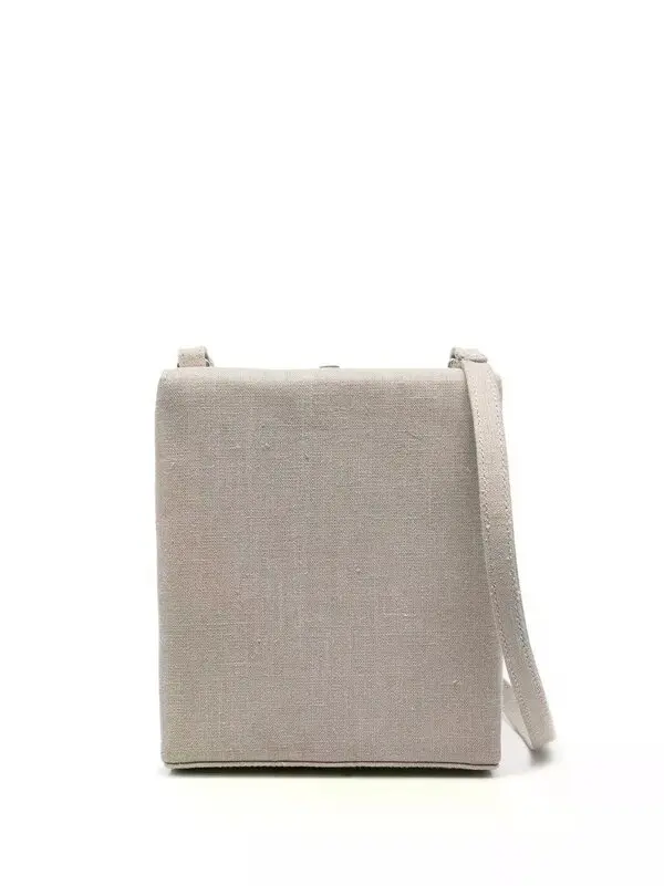 Giorgio Armani 2000s Linen Box Crossbody Bag