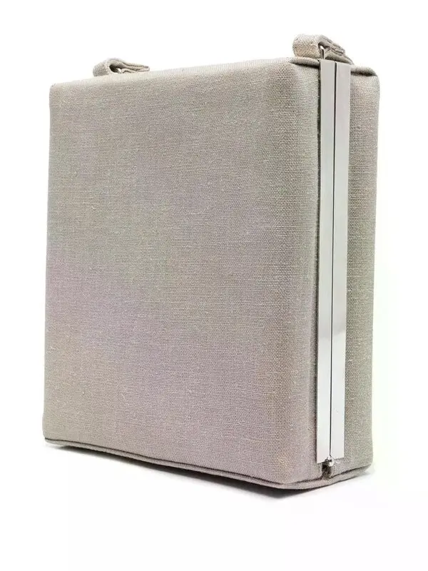 Giorgio Armani 2000s Linen Box Crossbody Bag