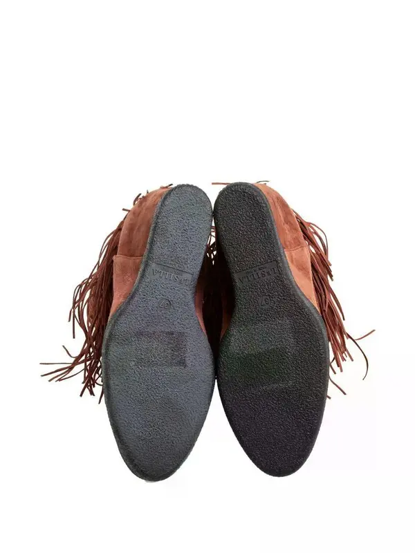 LE SILLA Fringed Woven Boots