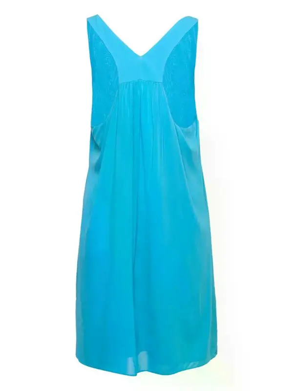 Alice + Olivia Sleeveless Silk Dress