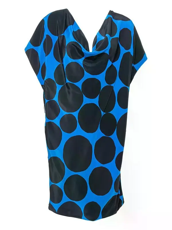 Gucci Draped Polka Dot-print Dress
