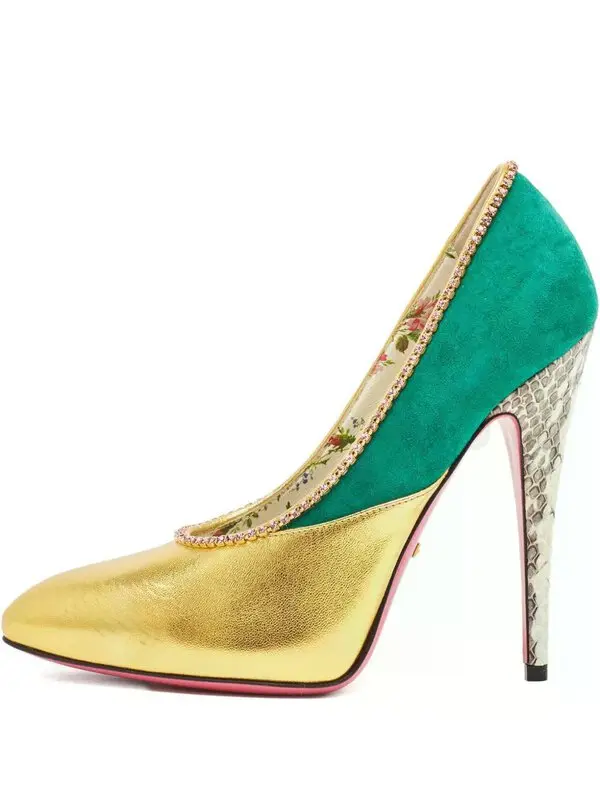 Gucci 125mm Crystal Embellished Pumps