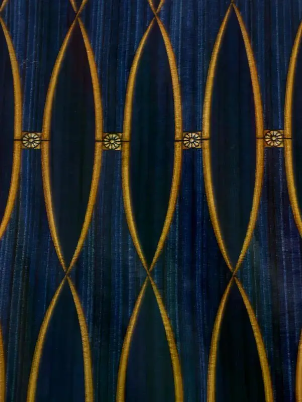 LANVIN Lattice Motif Silk Neck Tie