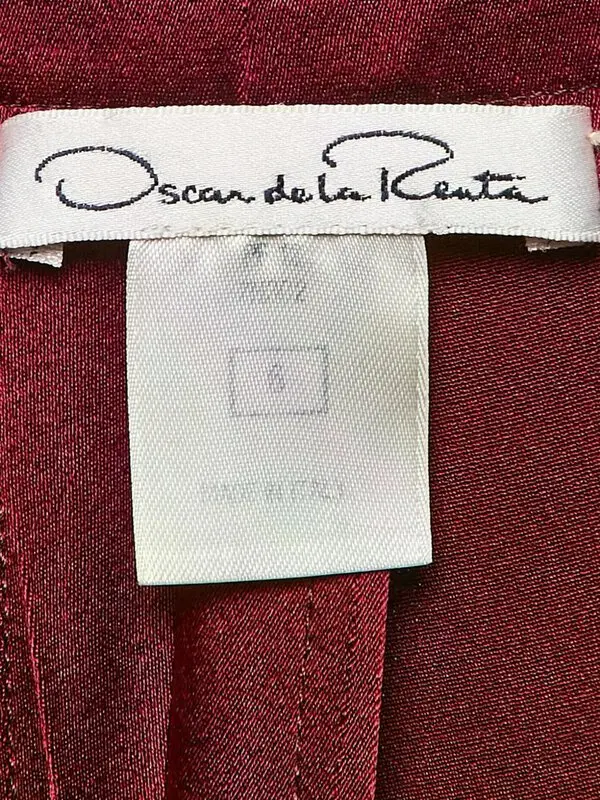 Oscar De La Renta Satin Trousers