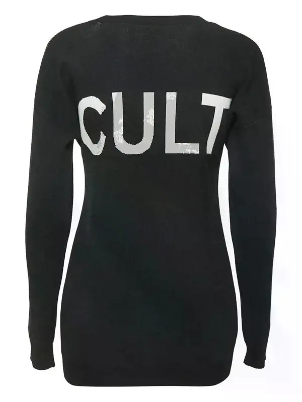 Alexander McQueen Face Intarsia Knit Sweater