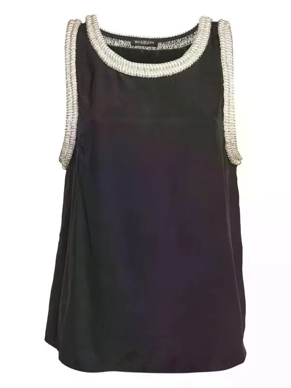 Balmain Beaded Tank Top