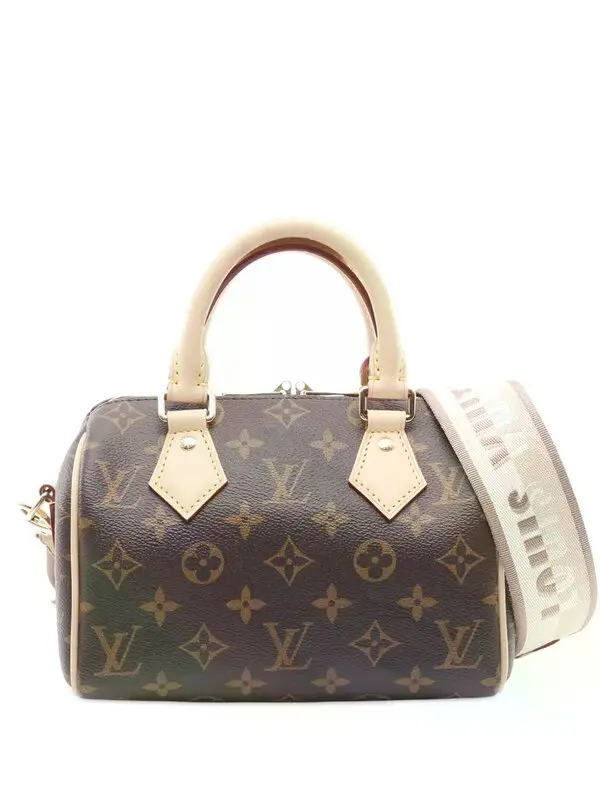LOUIS VUITTON Monogram Speedy Bandouliere 20 Satchel 2021-2025 - Brown