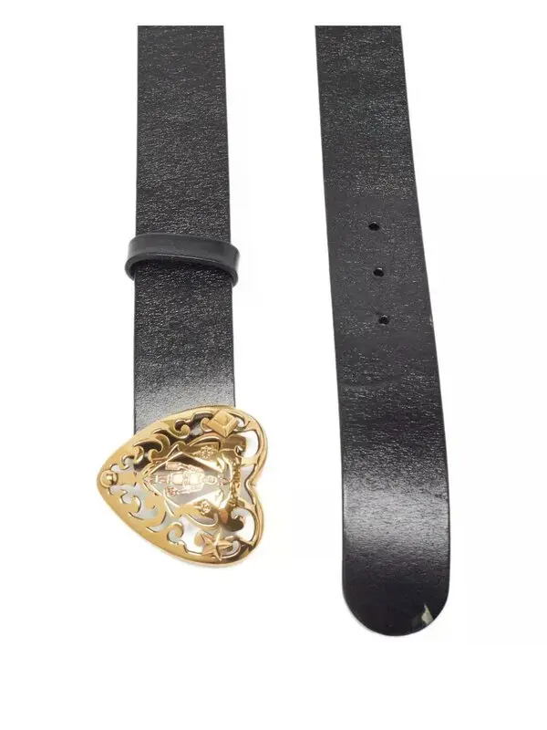 Gucci Heart-buckle Leather Belt
