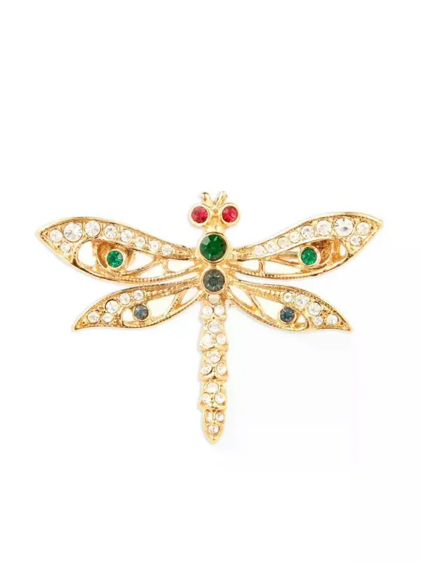 SUSAN CAPLAN 1980s Attwood & Sawyer Multi-stone Brooch - Gold