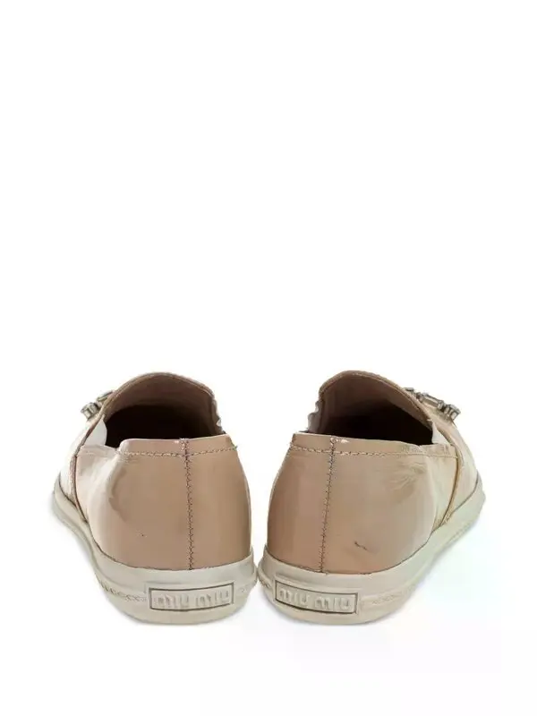 Miu Miu Bejeweled Slip-on Sneakers