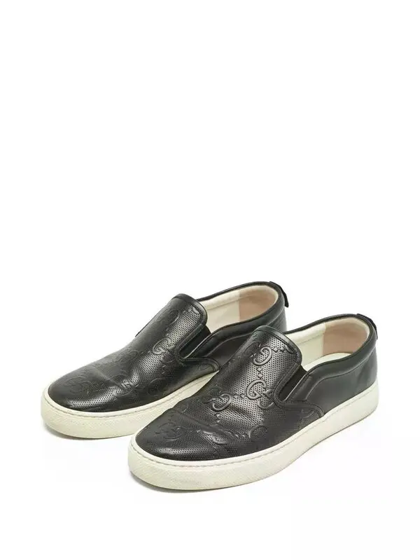 Gucci Leather Slip-on Sneakers