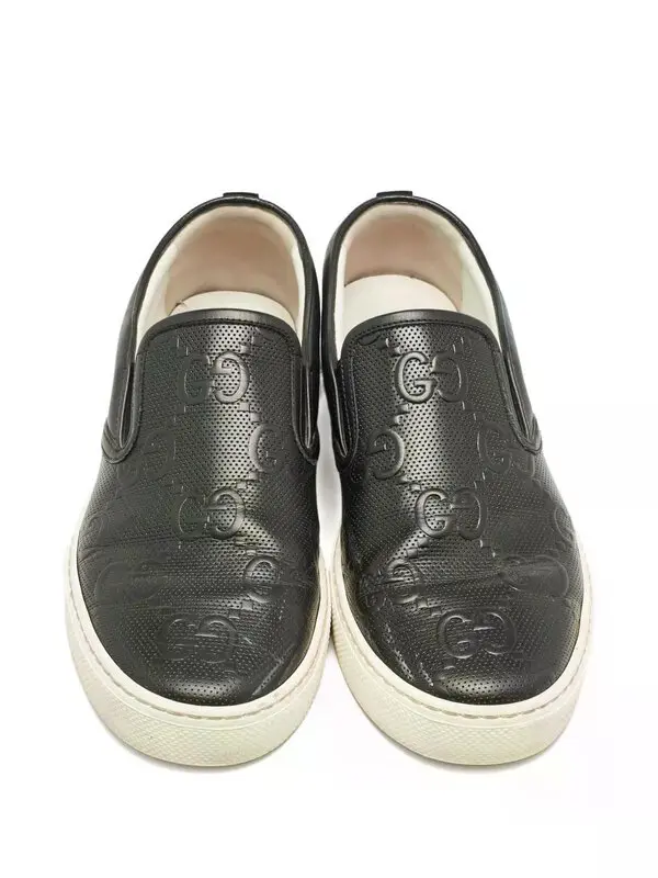 Gucci Leather Slip-on Sneakers