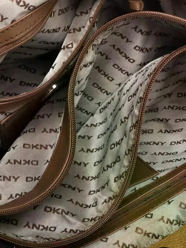 Dkny Monogram Leather Tote Bag