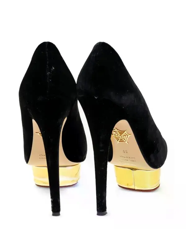 CHARLOTTE OLYMPIA 145mm Velvet Pumps