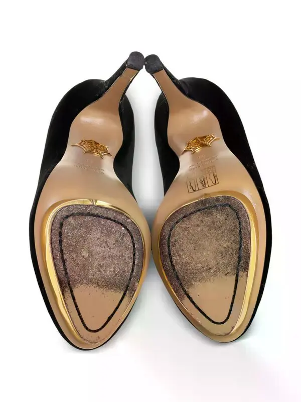 CHARLOTTE OLYMPIA 145mm Velvet Pumps