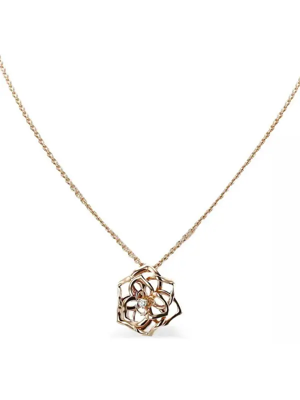 PIAGET 2010s Rose Gold Diamond Pendant