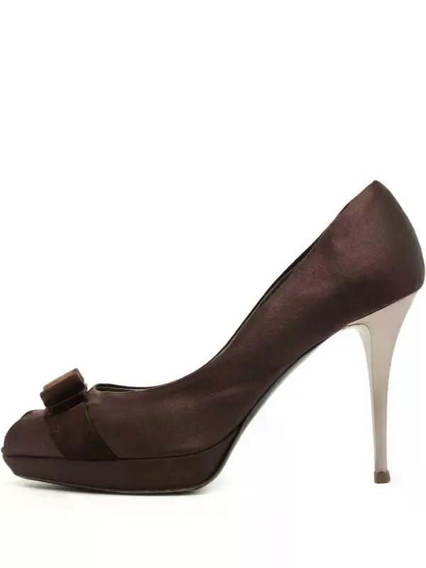 FERRAGAMO 120mm Leather Pumps