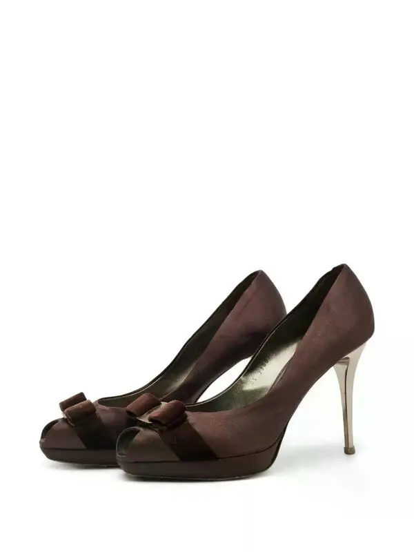 FERRAGAMO 120mm Leather Pumps