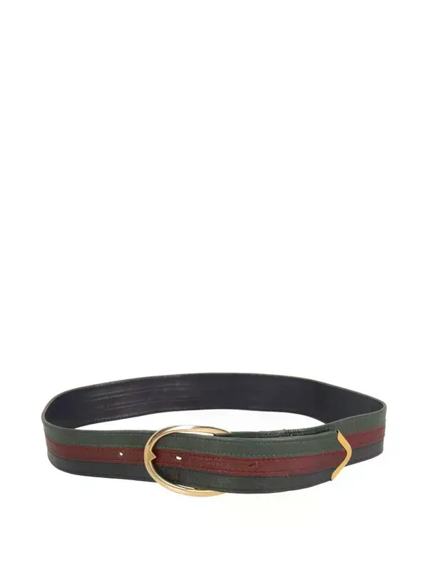 MILA SCHON Leather Belt - Blue