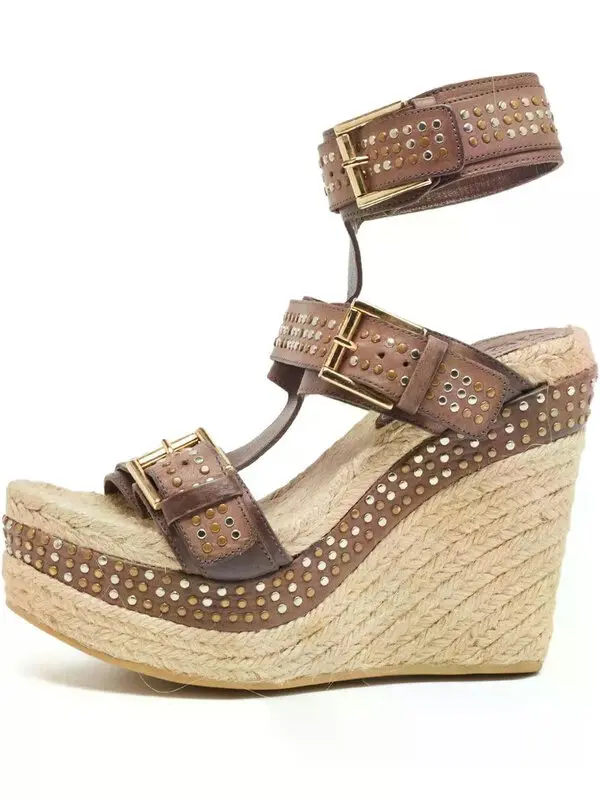 Alexander McQueen Wedge Sandals - Brown