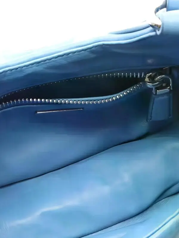 Prada 2010s Moon Buckle Leather Tote Bag