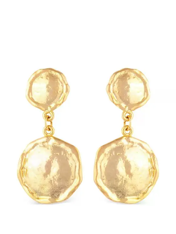 SUSAN CAPLAN 1980s Drop Earrings - Gold