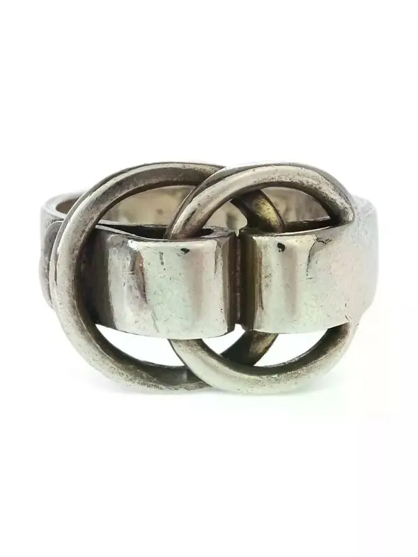 Hermès 1990-2000 Deux Anneaux Ring - Silver