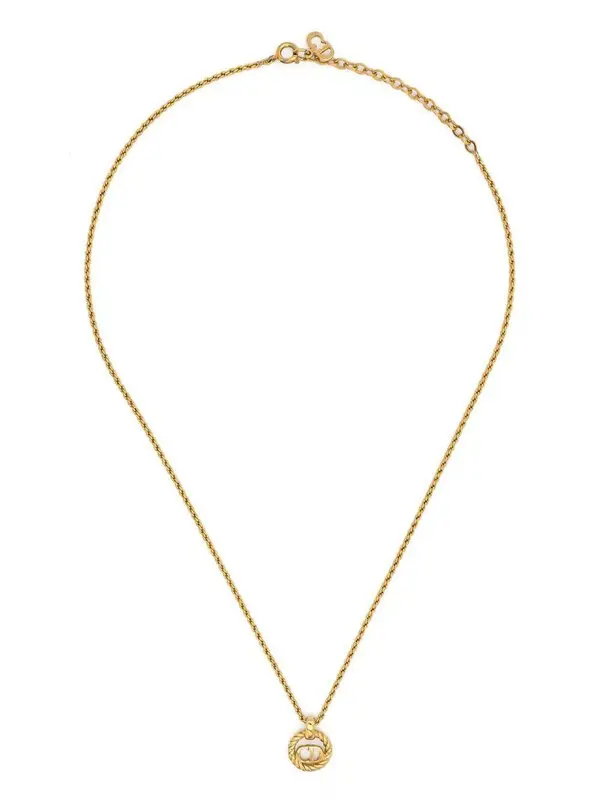 Dior 1990s Pendant Necklace - Gold