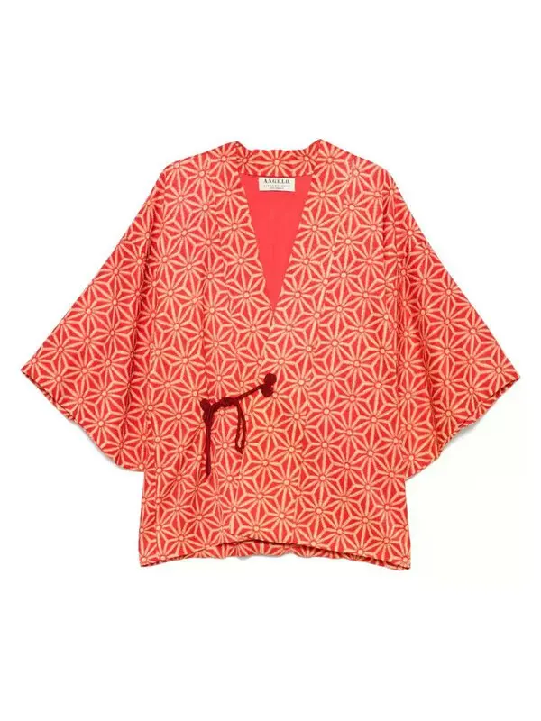 A.N.G.E.L.O. VINTAGE CULT 1990s Geometric-print Kimono - Red