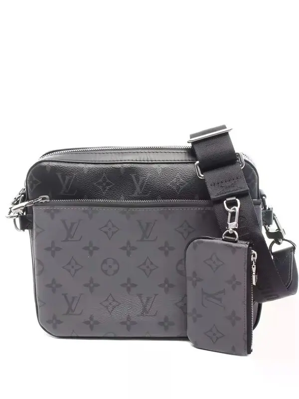 LOUIS VUITTON 2021 Trio Monogram Eclipse Messenger Bag - Grey